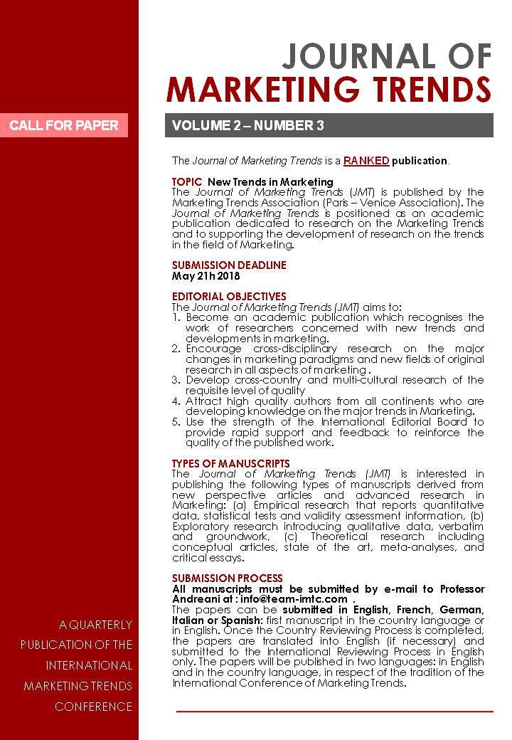 JMT Submission Guidelines – International Marketing Trends Conference